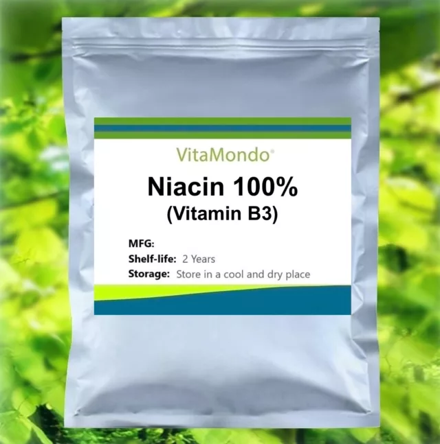 Niacin 100% (Vitamin B3): 100g–1kg – Energy & Metabolism, Nicotinic ...